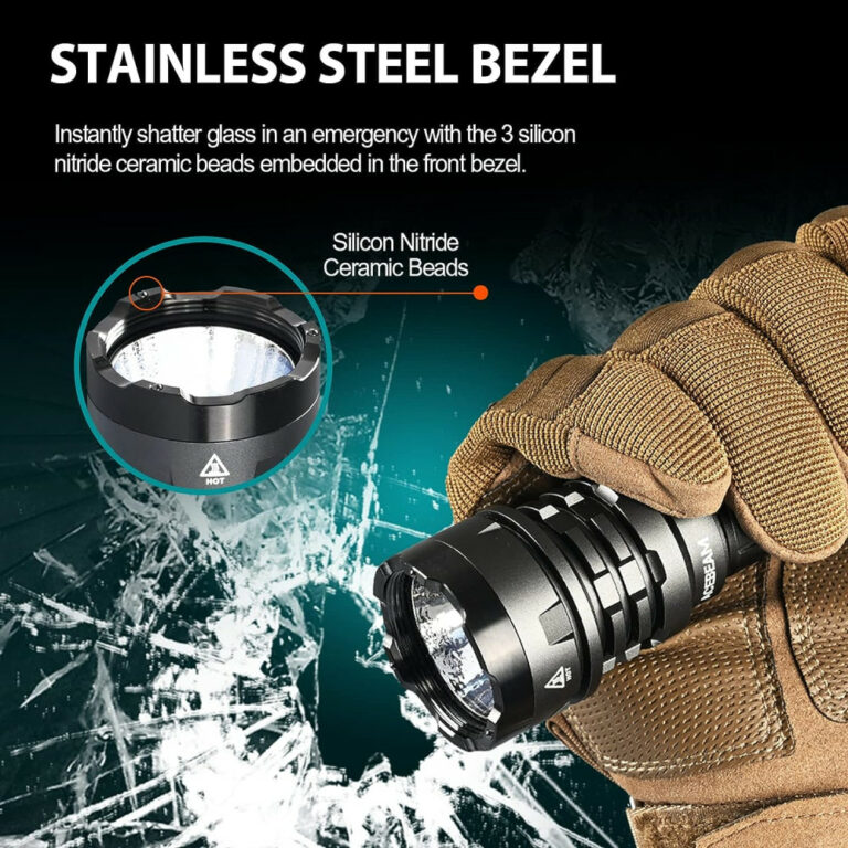 AceBeam Defender P17 Compact Tactical Torch (4900 Lumens, 445 Metres ...